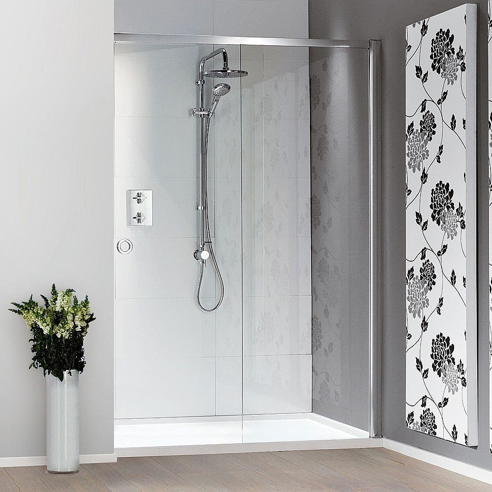 Matki - Radiance Sliding Door With Integrated Shower Tray LH- NRXS1200 ...